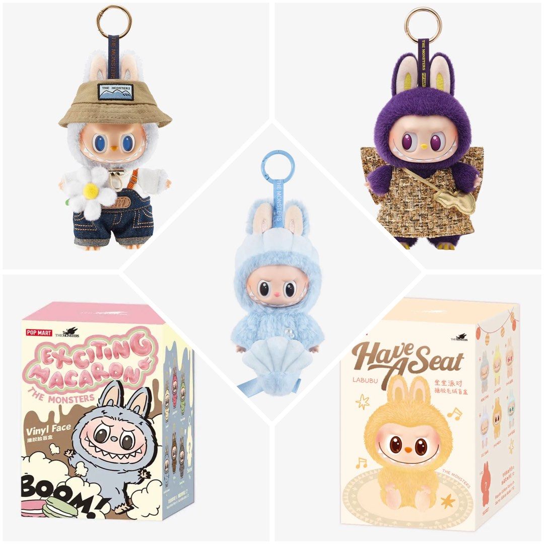 Labubu V1 + V2 + MBB/FIW/WOF PENDANTS BUNDLE, Hobbies & Toys, Toys ...