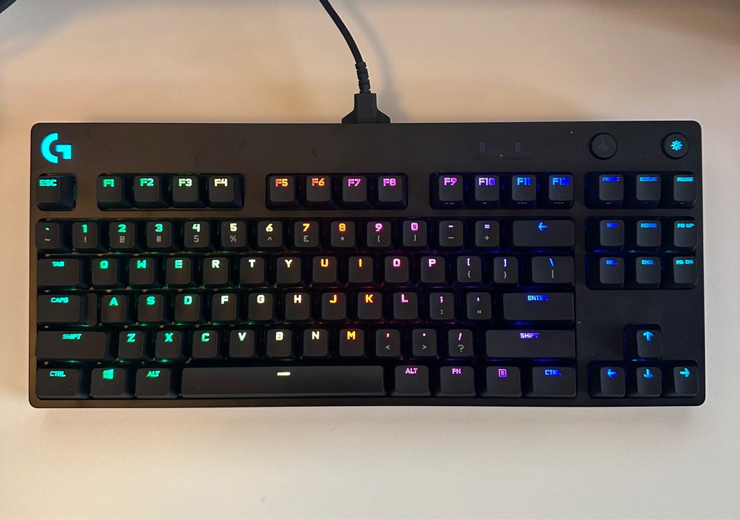 Logitech G PRO Tenkeyless Mechanical Gaming Keyboard - GX Clicky Switch ...