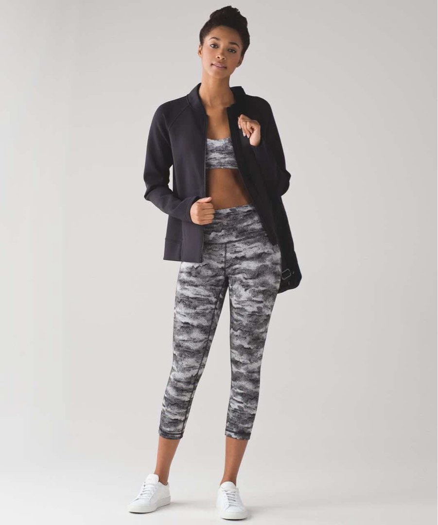 Lululemon - Luon Hazy Days Black White, Women's Fashion, Activewear on ...