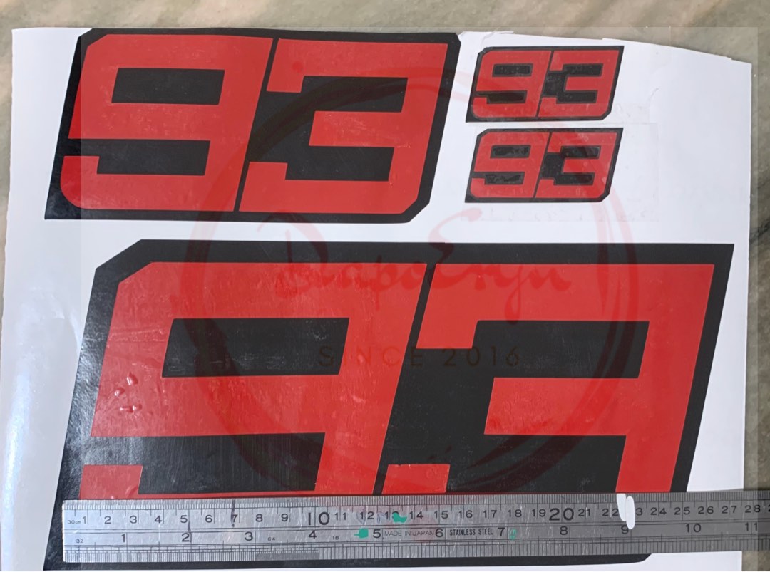 MARC MARQUEZ 93 RACE NUMBER, Hobbies & Toys, Collectibles & Memorabilia ...