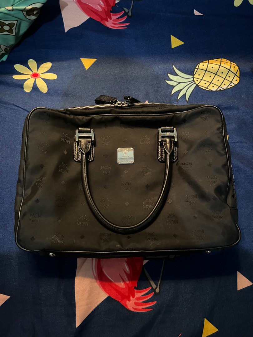 MCM Nylon Laptop Bag, Luxury, Bags & Wallets on Carousell