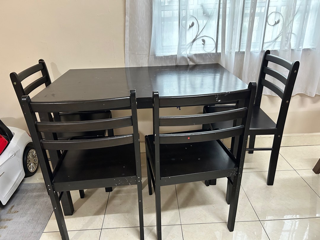 Meja makan dining table murah simple, Furniture & Home Living ...