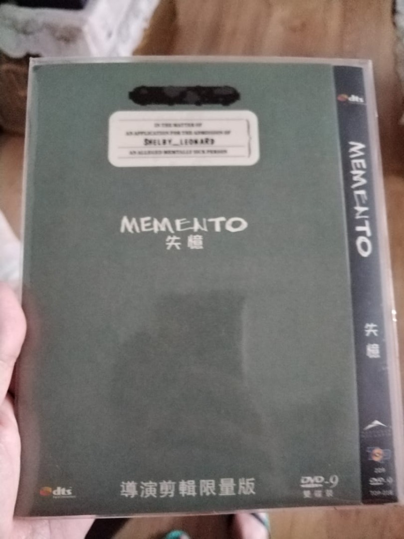 Memento Christopher Nolan 2DVDS, Hobbies & Toys, Music & Media, CDs ...