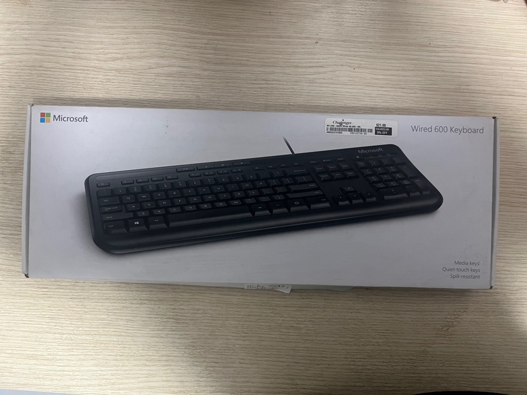 Microsoft Wired 600 Keyboard, Computers & Tech, Parts & Accessories, Computer Keyboard on Carousell