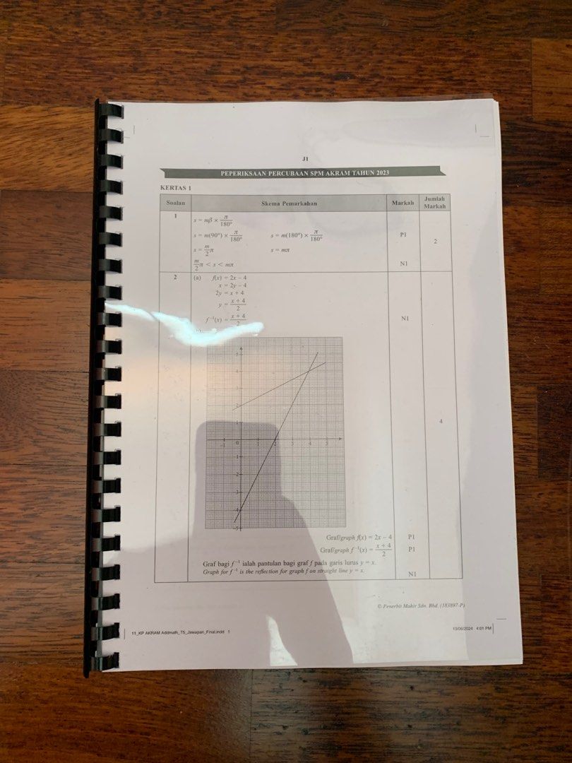 Modul Kertas Percubaan SPM Terengganu Matematik Tambahan + Skema ...