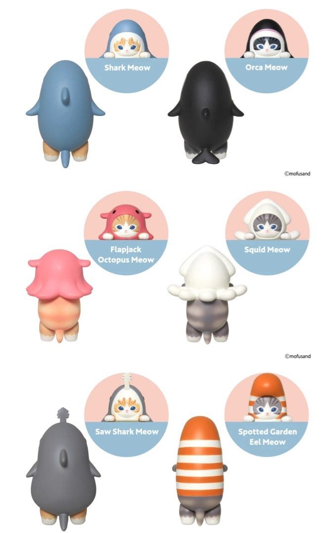 Mofusand Hipper - Flapjack Octopus, Squid and Eel, Hobbies & Toys, Toys ...