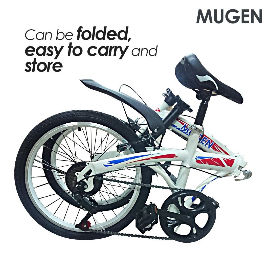 MUGEN 20' Foldable Bike with Adjustable Seat and Handle, Sports Equipment, Bicycles & Parts ...