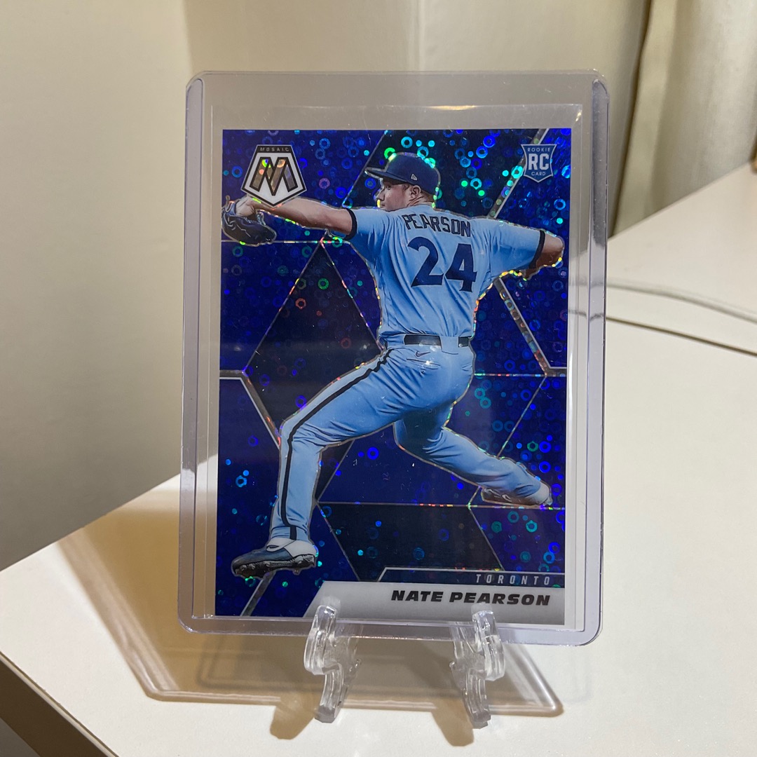 Nate Pearson #234 2021 Panini Mosaic Baseball BLUE PARALLEL NUMBERED 12 ...