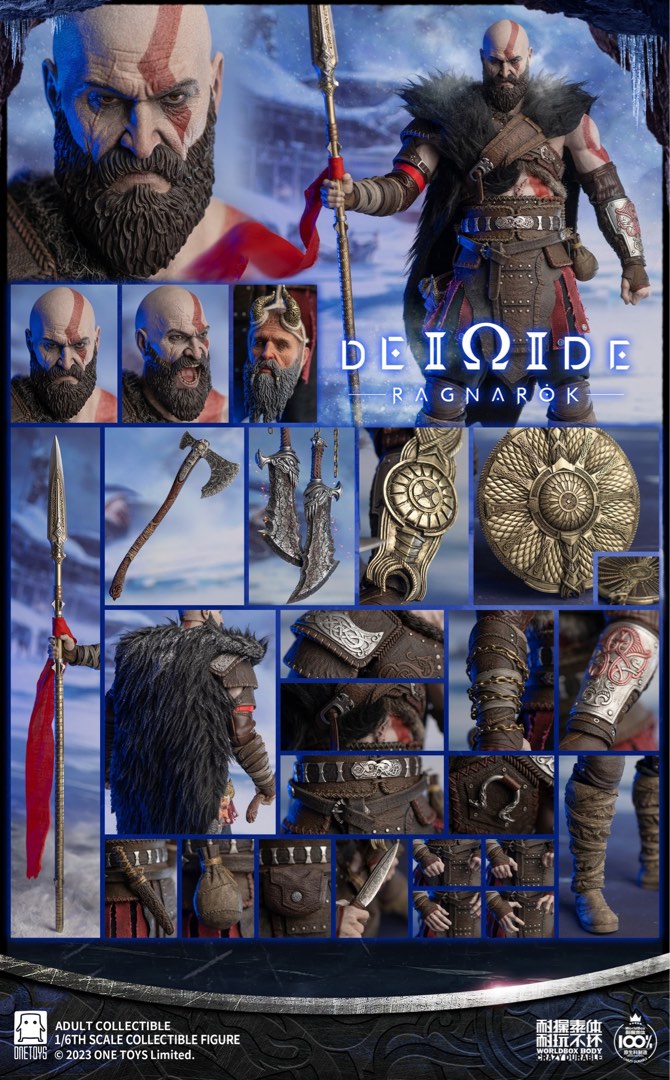 One toys world box 1/6 GOW Kratos nt Hot toys, Hobbies & Toys, Toys ...