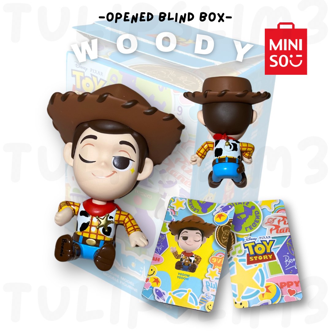 [Opened Blind Box] WOODY MINISO Disney Toy Story Sit Nicely Series ...