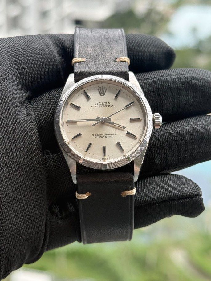 Original Rolex Oyster perpetual Engine Turned Bezel Ref.1003, Luxury ...
