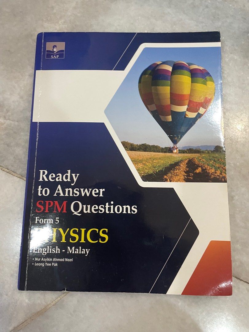 Physics SAP Reference & Exercise Book Form 5 English & Malay, Hobbies ...