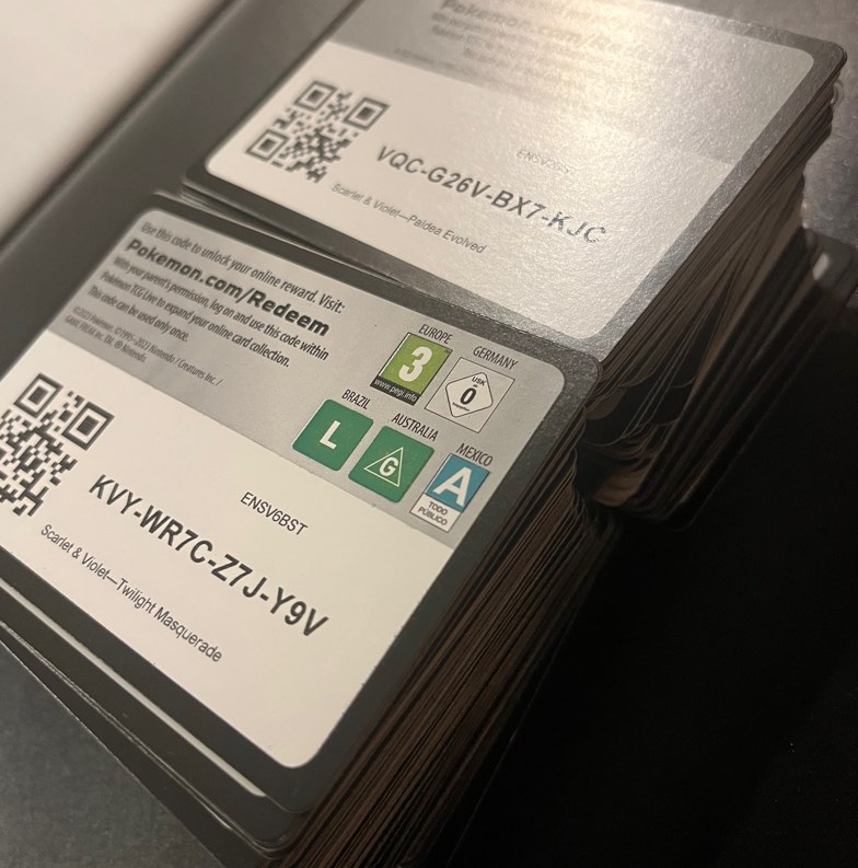 Pokemon Code Cards Mix - ST,TWM and etc, Video Gaming, Gaming ...