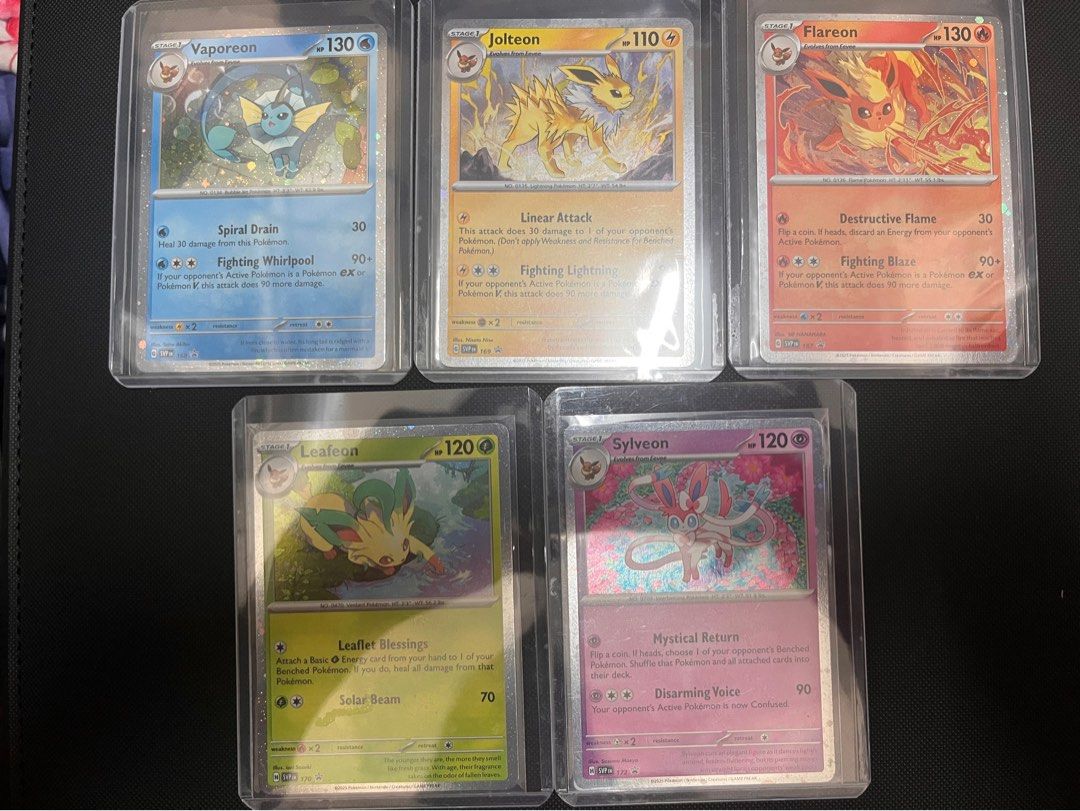 POKEMON PRISMATIC EVOLUTION BLACK STAR PROMO EEVEE EVOLUTION FLAREON ...