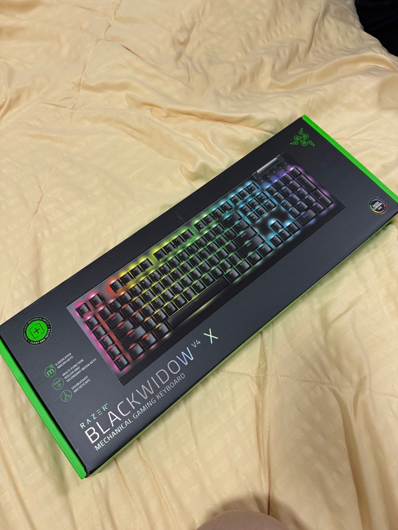 Razer Blackwidow V4X RGB light, Computers & Tech, Parts & Accessories ...