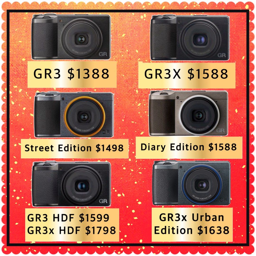 Ricoh GR III black | GR 3 Street Edition | GR3X | GRIII Diary Edition ...