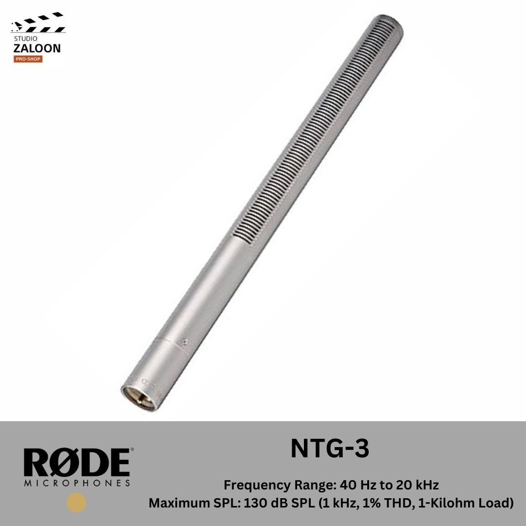 Rode NTG-3 Precision Broadcast-Grade Super Cardioid Shotgun Microphone ...