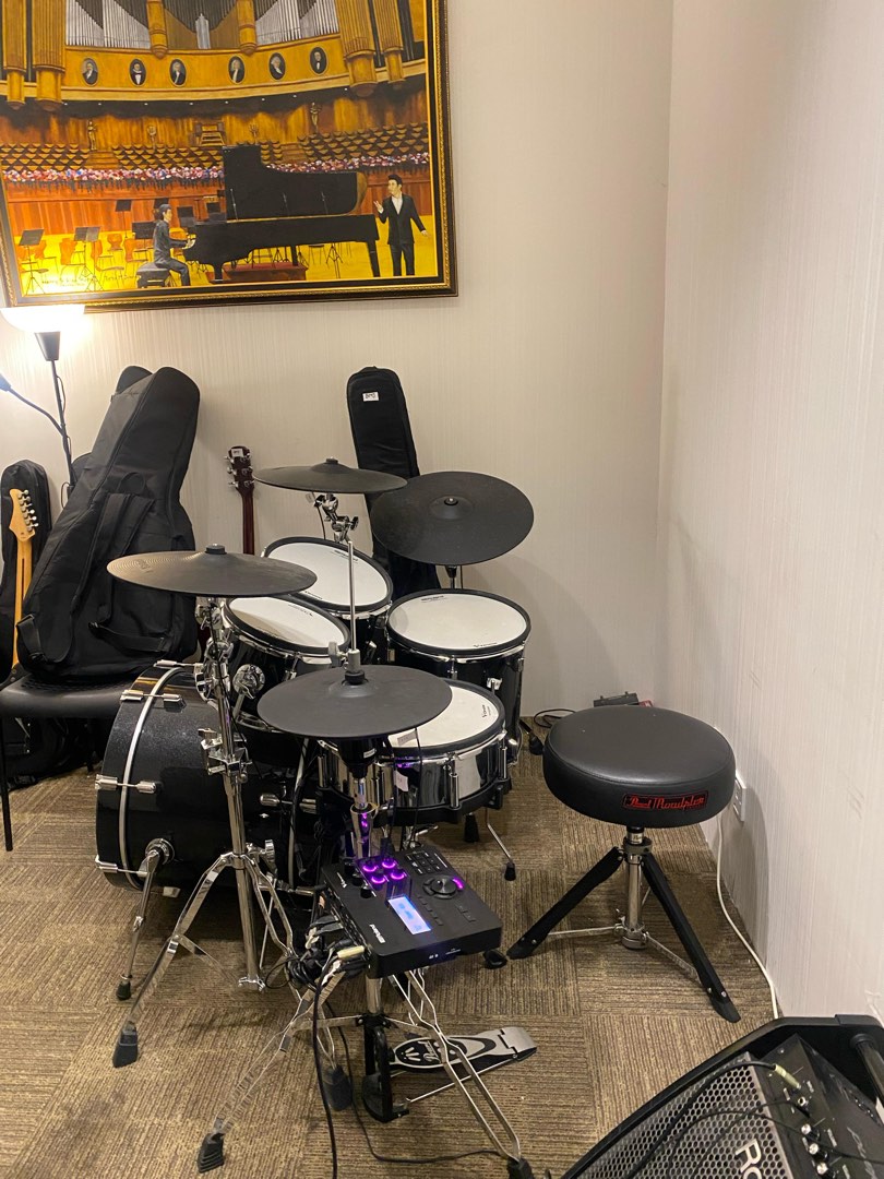 Roland VAD506 V-Drums Acoustic Design Electronic Drum kit gm, Musik ...