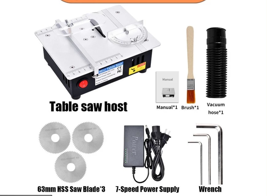 S2 Mini Table Saw with 3 blades (Like New), Hobbies & Toys, Stationery ...