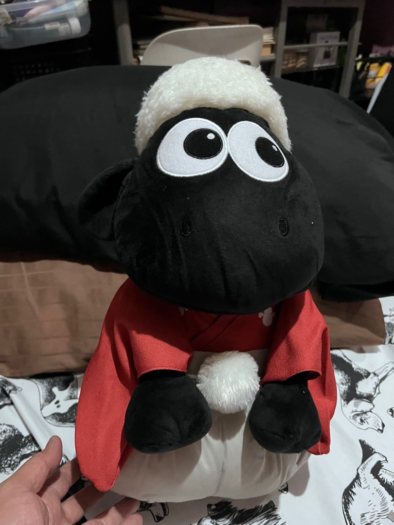 Shaun the sheep in red kimono, Hobbies & Toys, Toys & Games on Carousell