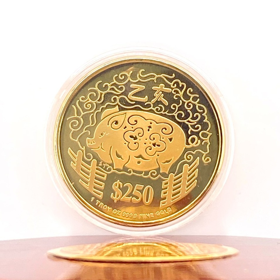 Singapore Mint Pig 1995 $250 Gold Proof Coin, Hobbies & Toys ...