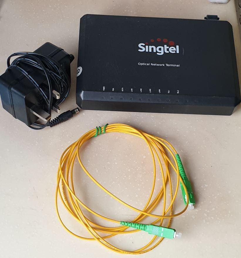 Singtel ONT Optical Network Terminal, Computers & Tech, Parts ...