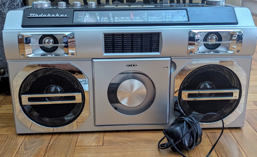 Studebaker Retro Street Boombox with Bluetooth, CD Player, FM Radio ...