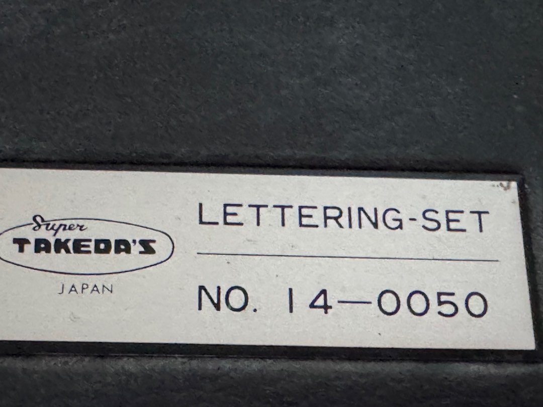 TAKEDA LETTERING SET, Luxury, Accessories on Carousell