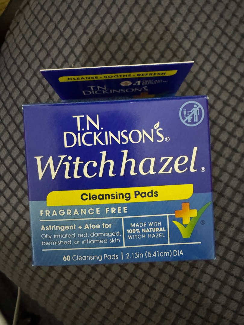 TN Dickson Witch Hazel Pads, Beauty & Personal Care, Face, Face Care ...