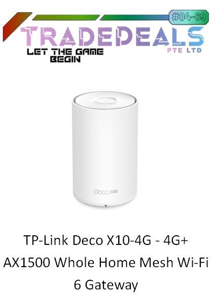 (READY STOCK) TP-Link Deco X10-4G - 4G+ AX1500 Whole Home Mesh Wi-Fi 6 ...