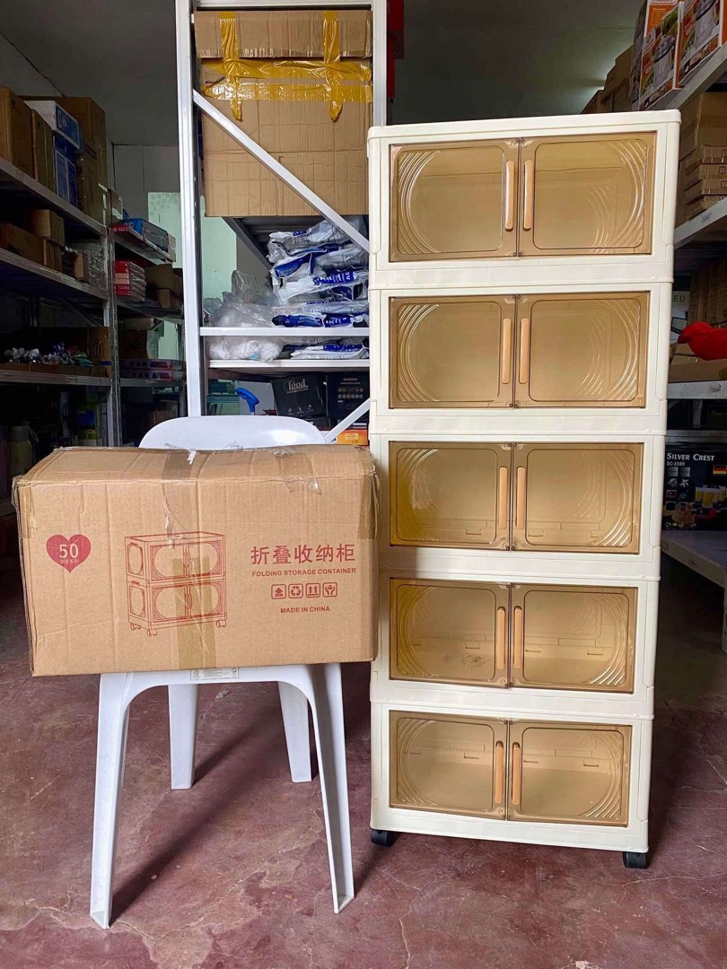 Transparent 5 layer cabinet, Furniture & Home Living, Furniture ...