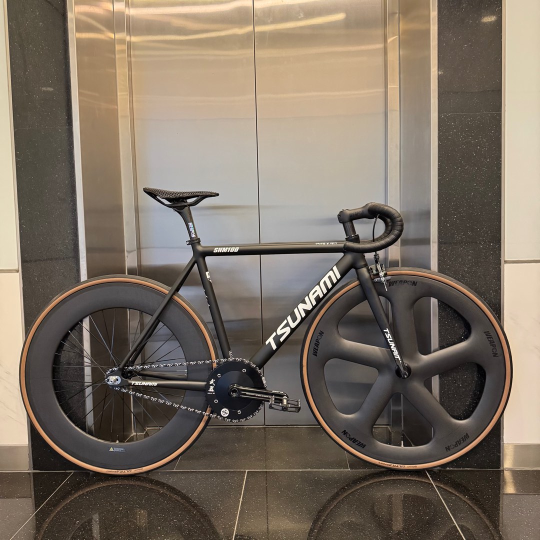 Tsunami bike/frame set $330/Complete bike $659/carbon wheel/alloy bike ...