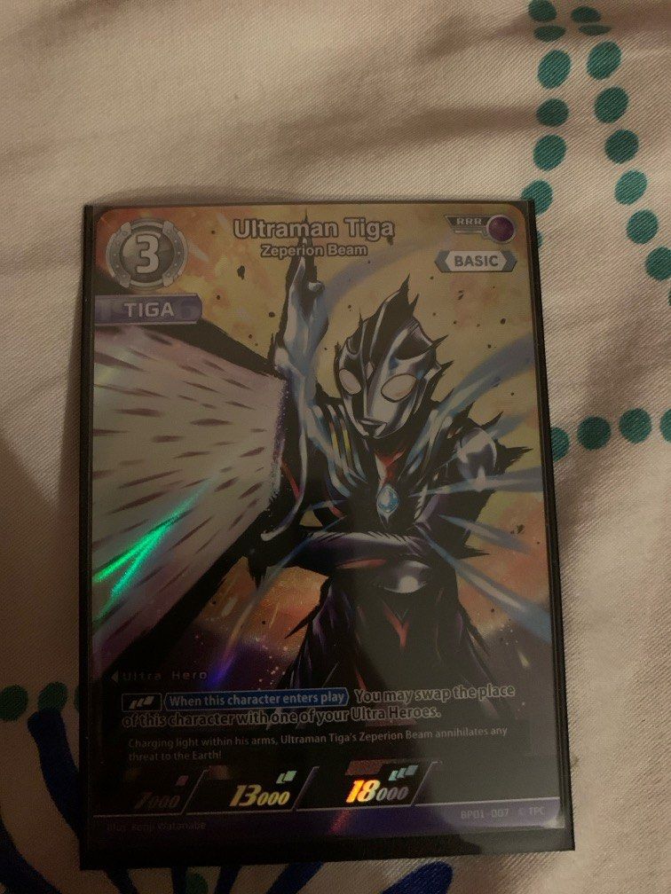 Ultraman Card Game (ENG) BP01-007 Ultraman Tiga Zeperion Beam RRR, Hobbies & Toys, Toys & Games ...