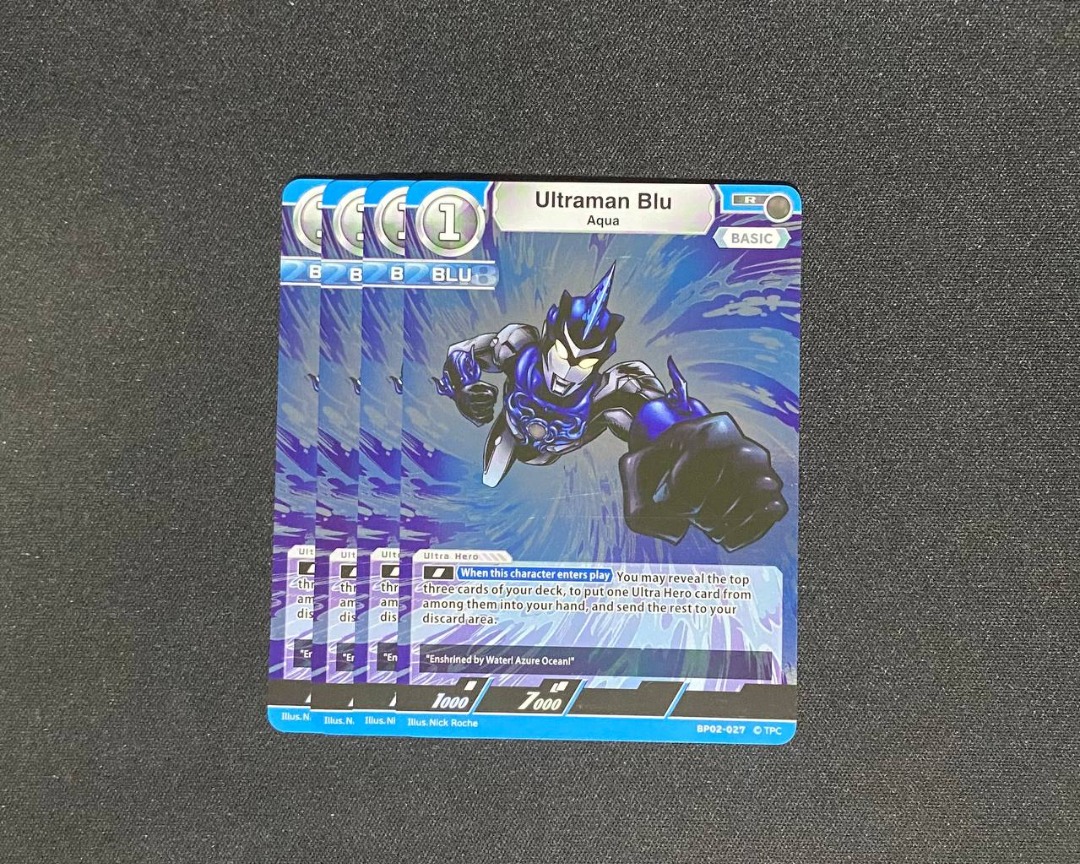 Ultraman Card Game: [R] Ultraman Blu L1 - BP02-027 Playset, Hobbies & Toys, Toys & Games on ...