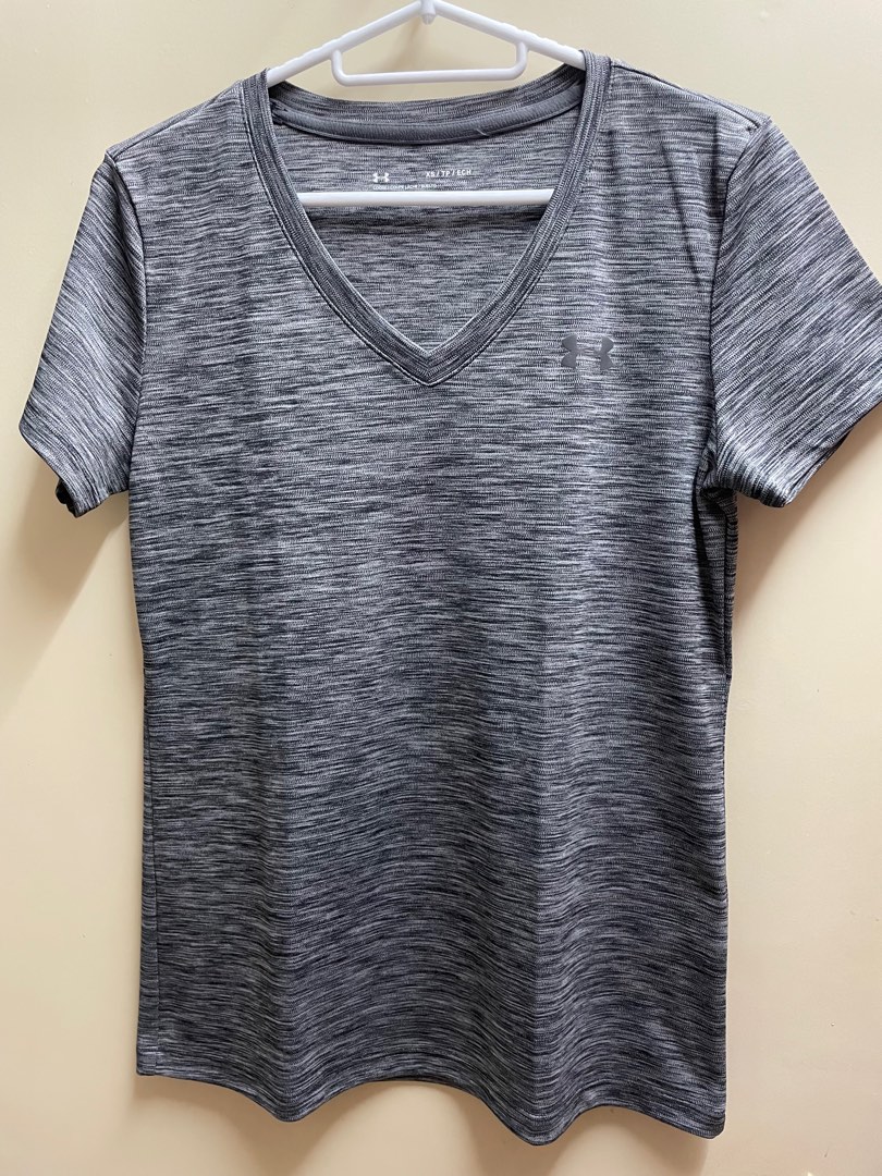 Under Armour V- Neck Dri- Fit Shirt, Women's Fashion, Tops, Others Tops on Carousell