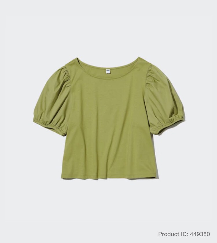 Uniqlo Puff Sleeve, Women's Fashion, Tops, Blouses on Carousell