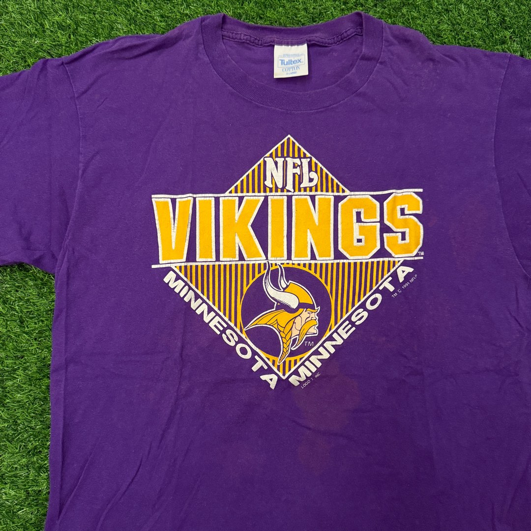 Vintage 1991 NFL Minnesota Vikings Logo Shirt, Men's Fashion, Tops ...