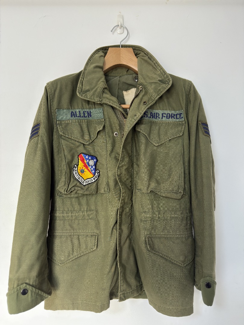 Vintage 孤品古著 USAF M65 Field Jacket 1960s' 無肩袢 美軍公發M65 原版原章, 他的時尚, 外套、夾克 ...