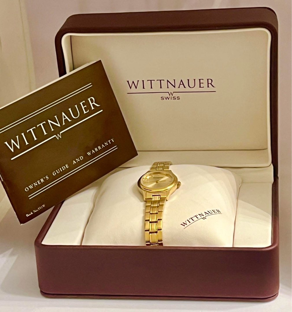 Wittnauer Gold Watch Women Vintage Complete Set, Luxury, Watches on ...