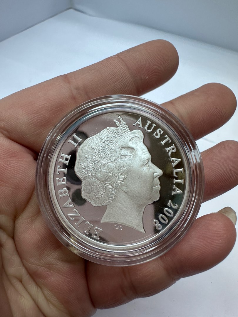 2008 $5 Centenary of Scouts Australia 1oz Silver Proof Coin C2, 興趣及遊戲 ...