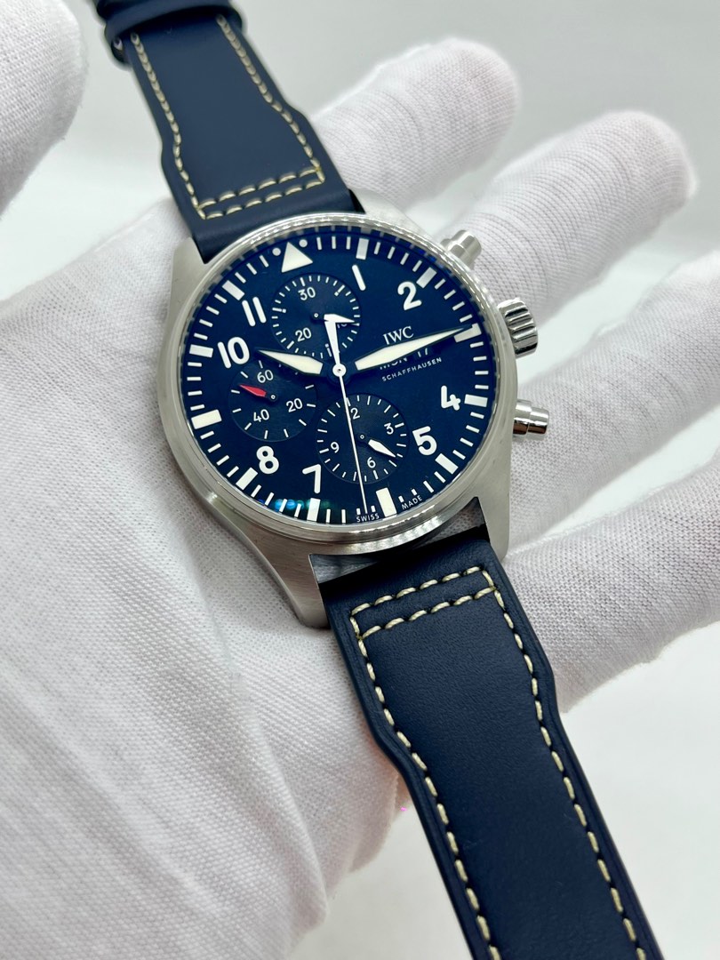 2018 IWC Pilots Watch Chronograph Black Dial 43mm, Luxury, Watches on ...