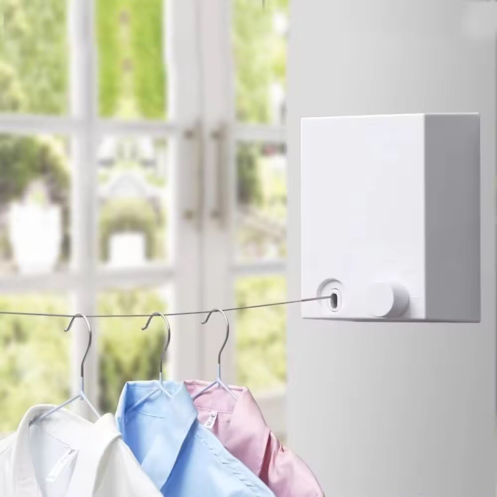 3.8M 304 Stainless Steel Retractable Hanger Wire Rope, Furniture & Home ...