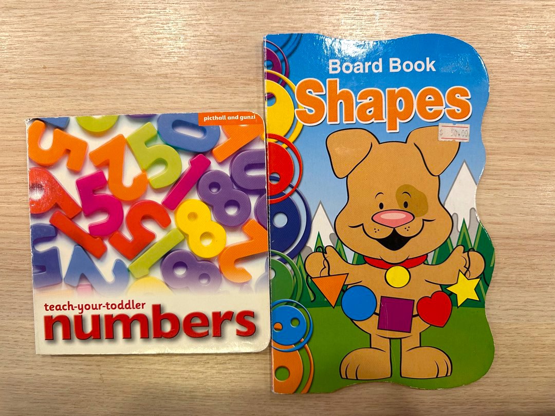 $38/2本/Numbers & Shapes/1-10數字+形狀書/teach your toddler/English book ...