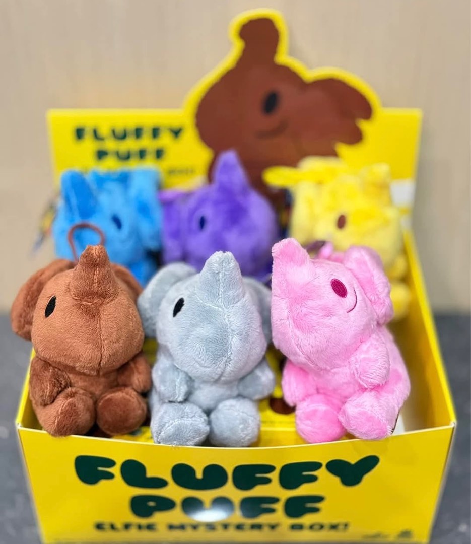 全新盒裝 Elfie Fluffy Puff Mystery Box Unbox Industries Blind Box Figure ...