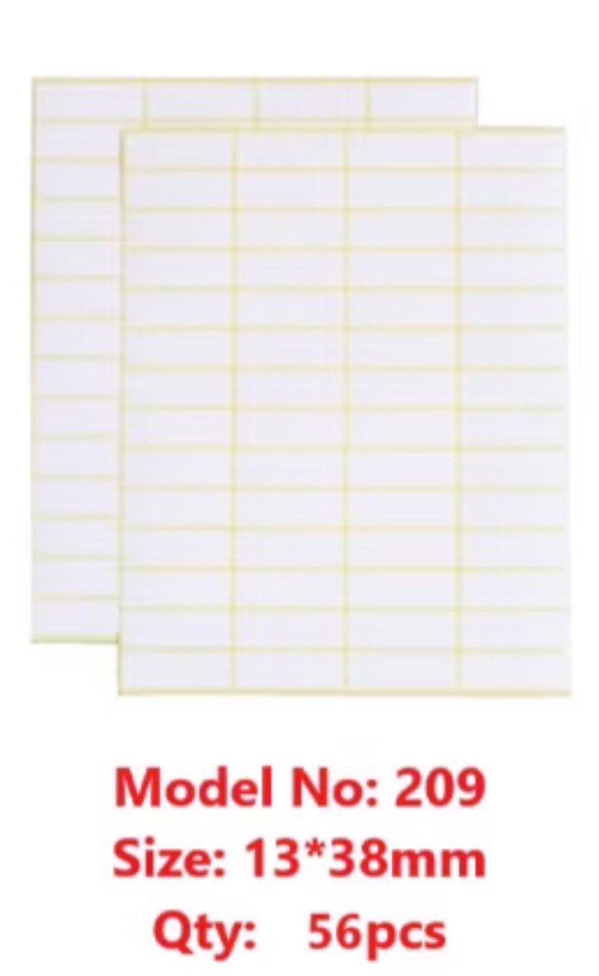 A5 White Blank Sticker Label Self-Adhesive Paper, Hobbies & Toys ...