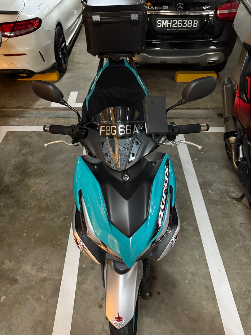 Aerox V2 with bidded number along, Motorcycles, Motorcycles for Sale ...