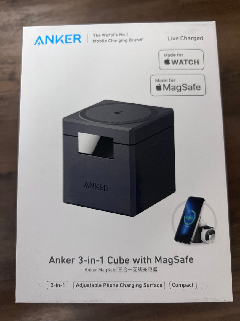 Anker 3-in-1 Cube Portable Charger with Magsafe, Mobile Phones ...