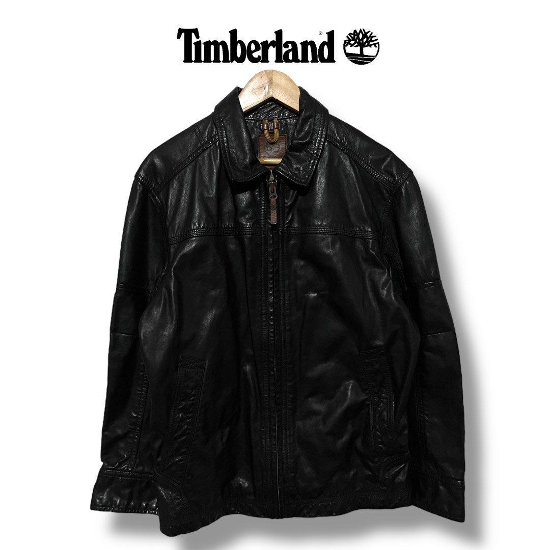 Authentic Timberland Earthkeepers Leather Jacket, Men's Fashion, Coats ...