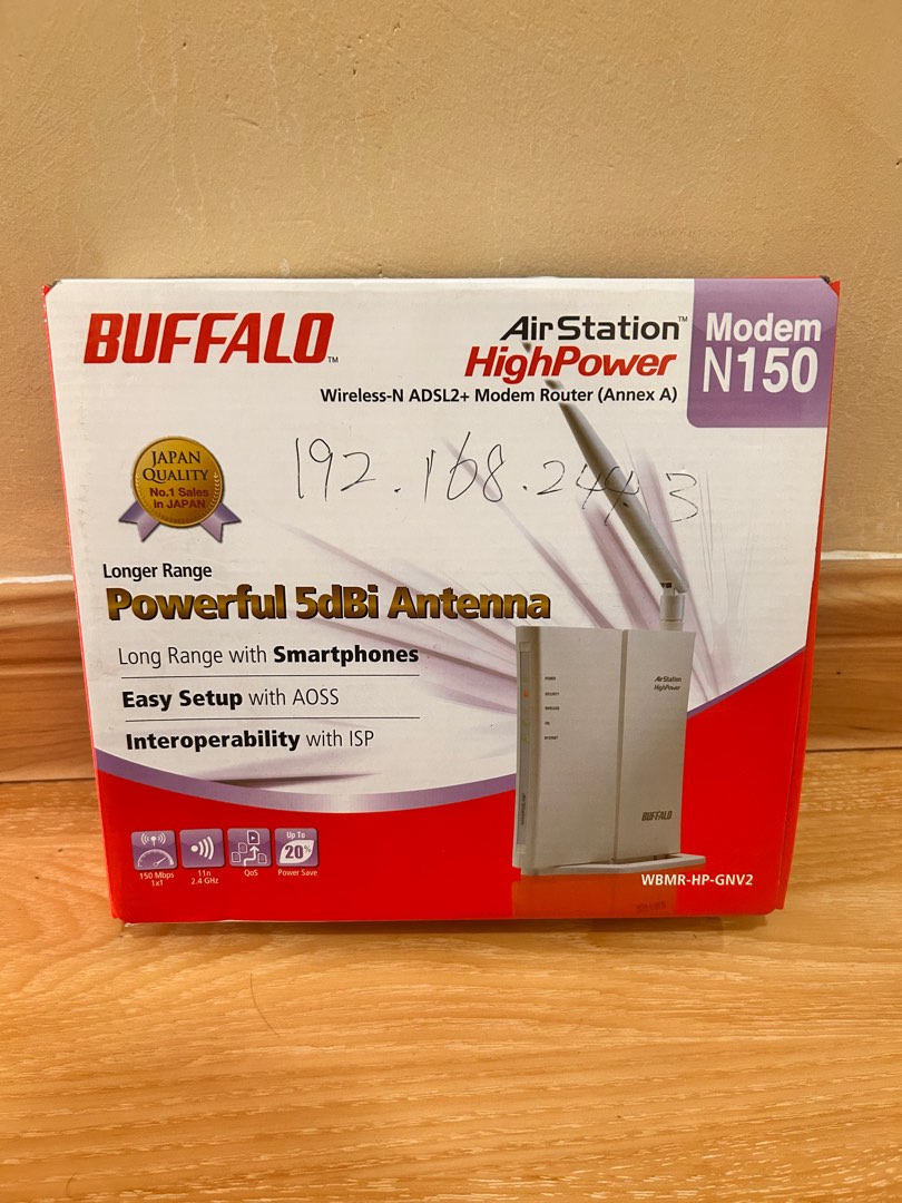 Buffalo Wireless-N Modem Router With Antenna, Computers & Tech, Office ...