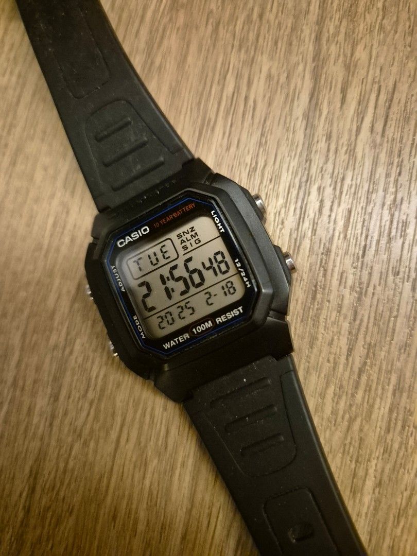 Casio Digital Watch W-800H 10 year battery, Men's Fashion, Watches ...